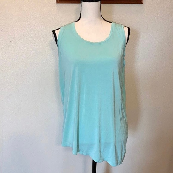 Cupio | Tops | Cupio Blue Sleeveless High Low Top | Poshmark
